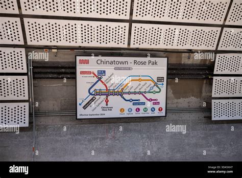 Route Map For The Central Subway Or T Line Of Muni Inside Chinatown