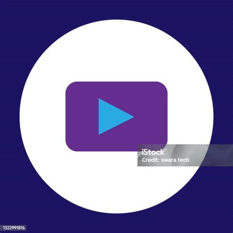Ikon Putar Simbol Media Web Tombol Simbol Putar Video Ilustrasi Stok