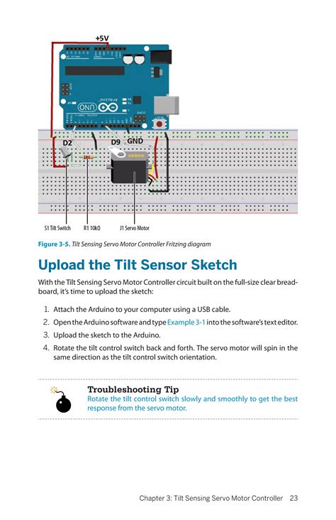 Arduino Ch3 Tilt Sensing Servo Motor Controller PDF