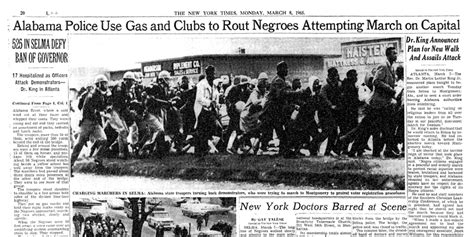 “bloody Sunday” In Selma Alabama 50 Years Ago Today The New York