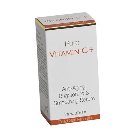 Pure Vitamin C Anti Aging Brightening And Smoothing Serum Dead Sea Mine Spa Cosmetics