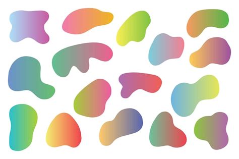 Free Vector Gradient Fluid Frame Set