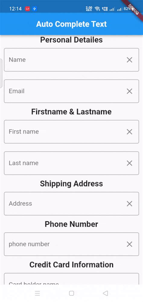 How To Create Autocomplete Textfield And Autofill Services