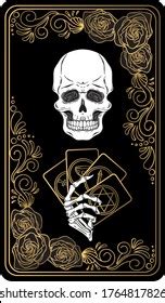 Devil 15th Card Major Arcana Black Stock Vector Royalty Free