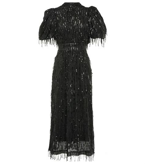 Rotate Birger Christensen Sequined Midi Dress ROTATE Birger Christensen