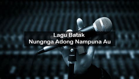 Lagu Nungnga Adong Nampuna Au Lirik Lagu Batak Tourtoba