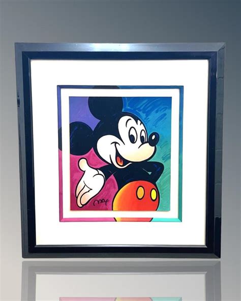 Bid Now Signed Peter Max Mickey Mouse Serigraph Invalid Date Mst
