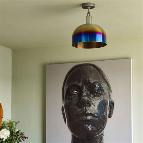 Buster Punch Forked Shade Large Ceiling Light In A Burnt Steel Finish