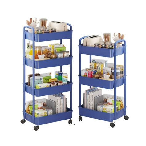 Sfui 3 Tier Trolley Storage Rack Trolley Rak Trolley Rak Troli Beroda