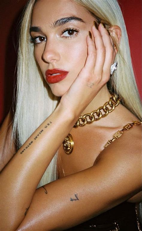 Dua Lipa Dua Lipa Tattoo Lipa Pretty Celebrities