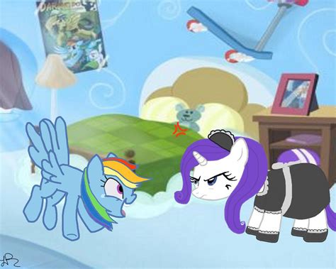 Rainbow Dash And Rarity By Ello Kitty001 On Deviantart