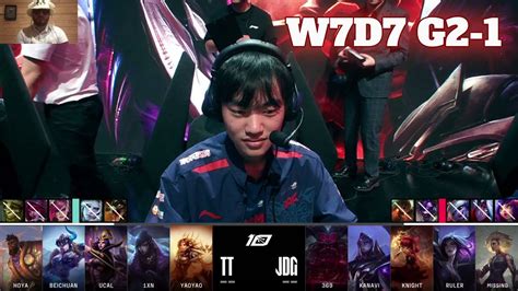 Tt Vs Jdg Game 1 Week 7 Day 7 Lpl Summer 2023 Tt Vs Jd Gaming G1