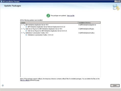 Install WebSphere Fix Packs