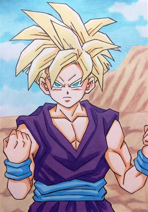 Dragon Ball Z Gohan Super Saiyan 1 By Dagga19 On Deviantart