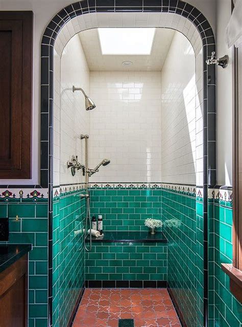 Spanish Revival Shower Mission Tile West
