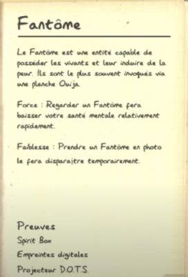 Le guide COMPLET des fantômes et pouvoirs Phasmophobia Alucare