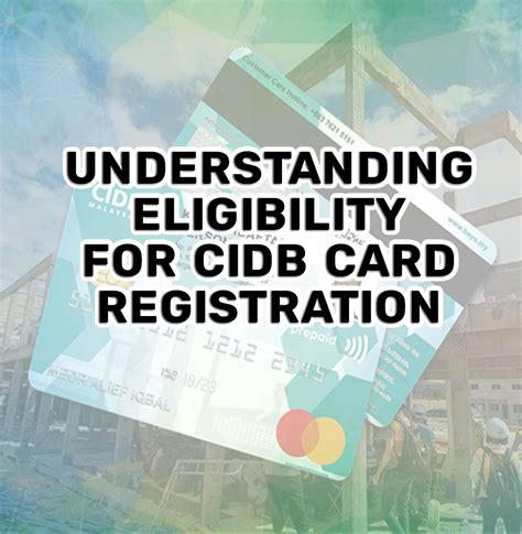 Understanding Eligibility For Cidb Card Registration Daftarcidb