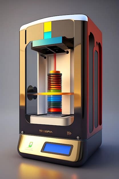 Premium Ai Image 3d Printer Concept