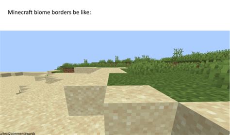 Minecraft Biome Borders R Antimeme