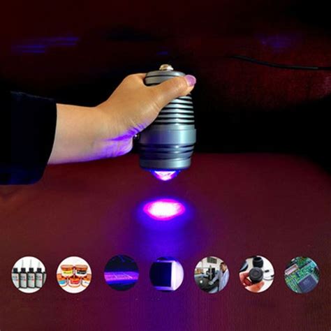 Ultraviolet UV Curing Lamp Hand Held Point Spot Light 365nm 395nm 405nm
