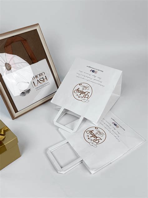 White Kraft Bakery Bags Custom Print Lipack