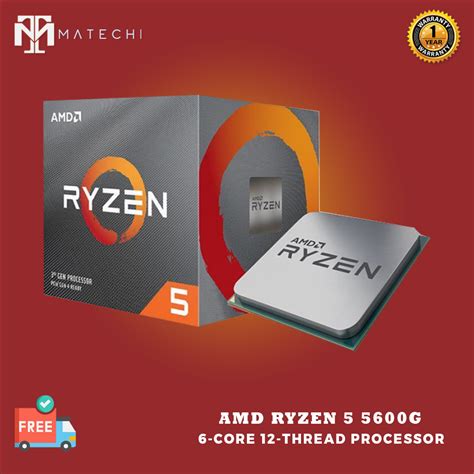 Amd Ryzen 5600g Ryzen 5000 G Series Cezanne Zen 3 6 Core