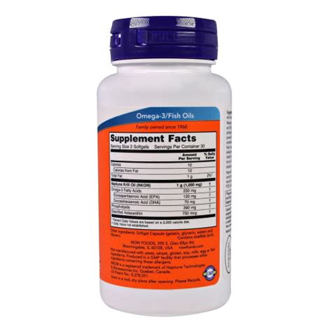 Neptune Krill Oil 500mg 60 Softgels Now Foods Em Promoção Na Americanas