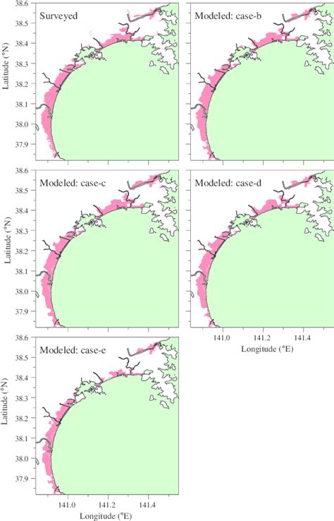Fig B2 Comparisons Of Model Predicted Inundation Areas With The
