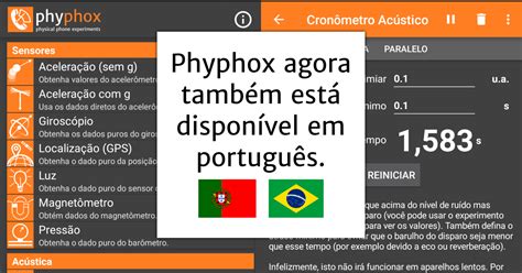 Version 1014 Portuguese Translation Phyphox