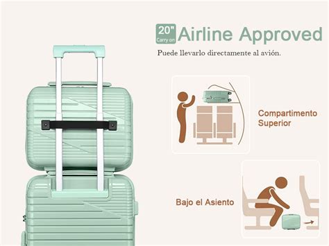 Somago Maleta de mano 20 pulgadas, 55x40x25 Equipaje Airline Approved ...