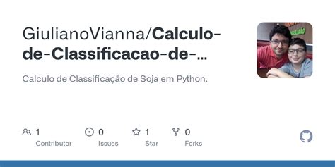 github giulianovianna calculo de classificacao de soja em python calculo de classificação de