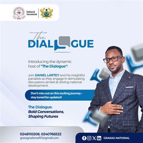 Meet Our Distinguished Host Daniel Lartey Dont Miss The Dialogue Emmanuel Owusu