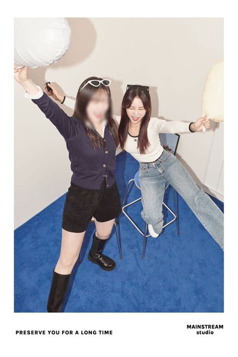 항공샷 셀프사진관에서 우정사진 찍기 메인스트림스튜디오 홍대점 네이버 블로그