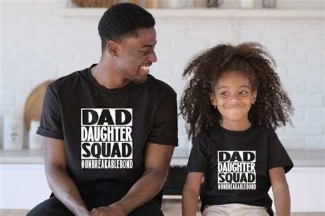 Dad And Daughter Squad Matching Daddy Daughter Shirts Etsy