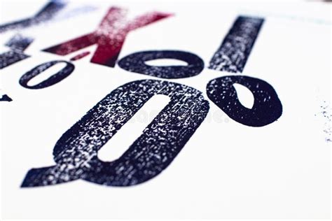 Lettere Stampate Con Tipo Mobile E Stampa Tipografica Tradizionale