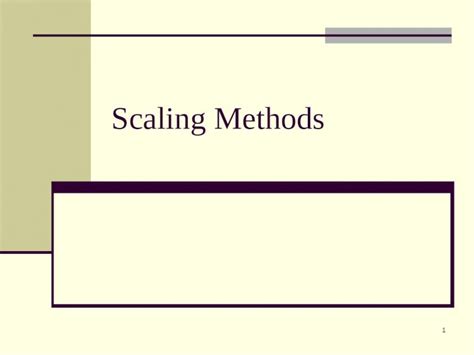 Ppt Scaling Methods Dokumentips