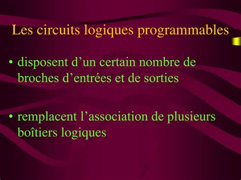 Ppt Circuits Logiques Programmables Powerpoint Presentation Free