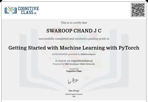 Ibmdeveloper Gpxx0w98en Certificate Cognitive Class