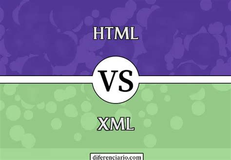 Diferencia Entre HTML Y XML