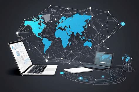 Networks Business Connections Technology Template Abstract Cloud