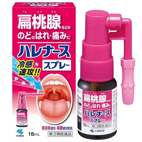 Kobayashi Newly Released Tonsil Pain Relief Spray Inflamed Throat Ulcer