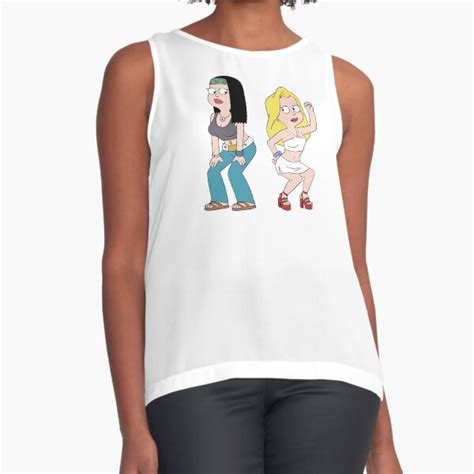 American Dad Hayley And Francine Dance Off Sleeveless Top For Sale By