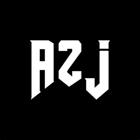 Premium Vector Azj Letter Logo Design For Technology Company Azj Logo