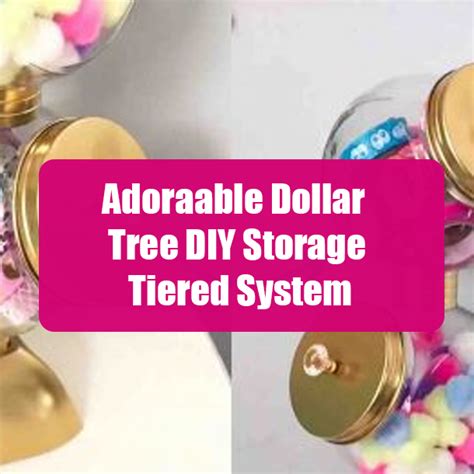 Adoraable Dollar Tree Diy Storage Tiered System