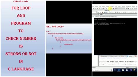 Nested For Loop Program To Check Number Is Strong Or Not In C Language Spicendigital Youtube