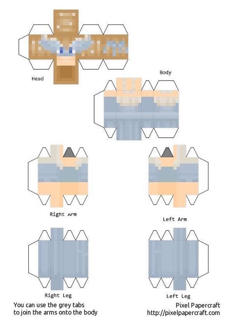 Nihachu Lyaria Pixel Papercraft In 2025 Minecraft Crafts Minecraft