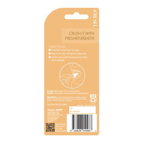 Piksters® Crush® Breath Strips Mango 72 Pk Piksters