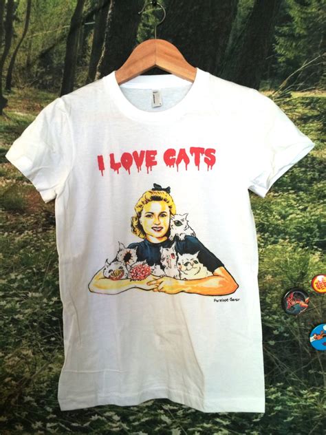 I Love Cats Artist T Shirt Mens And Womens By Penelopemeatloaf