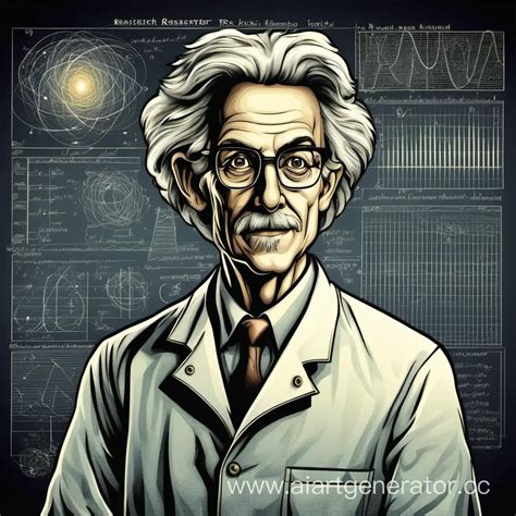 Inquisitive Physicist Researcher Conducting Experiments Ai Art Generator