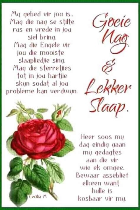 Goeie Nag In 2024 Good Night Quotes